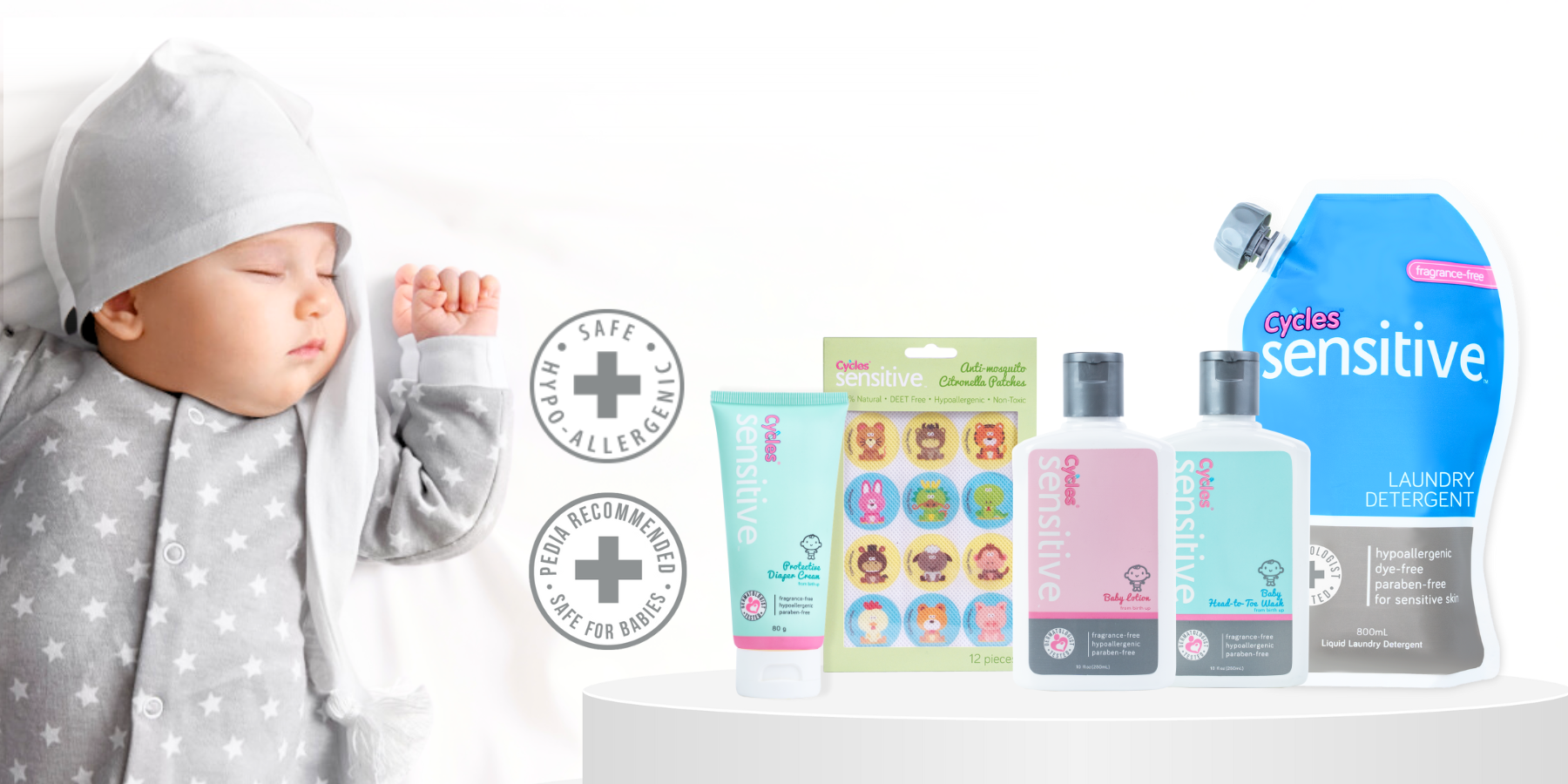 Cycles Baby Laundry Powder - Liquid Detergent for Baby Clothes